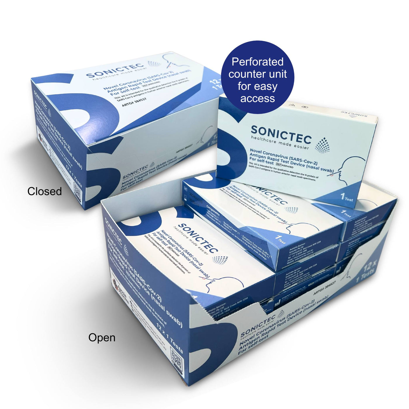 Sonictec Covid-19 Rapid Antigen Test Kit (Nasal Swab) – Aussie Pharma ...