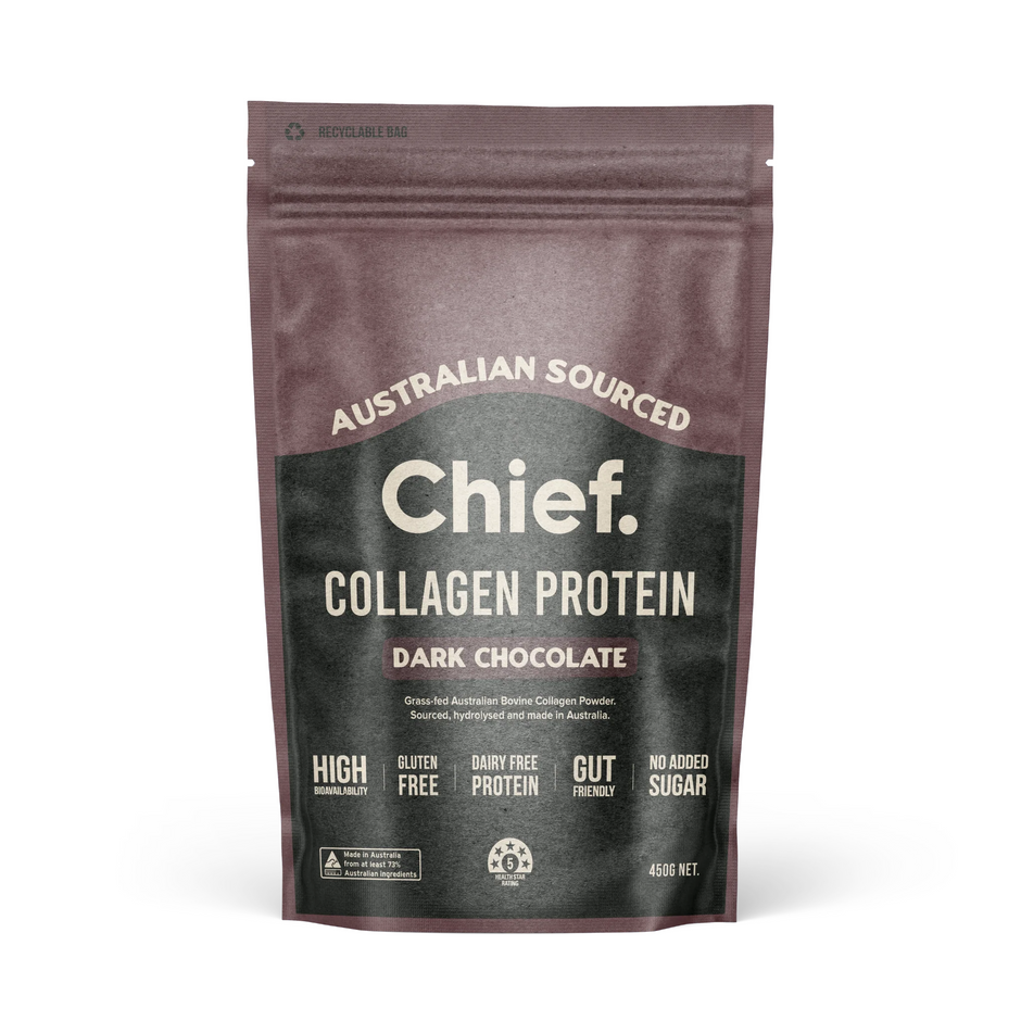 Chief Collagen Protein Powder - Dark Chocolate 450g – Aussie Pharma Direct