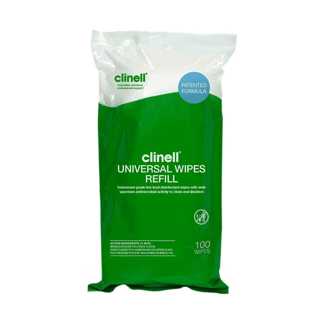 Clinell Universal Wipes (Tub or Refill Pack) - 100 Wipes – Aussie ...