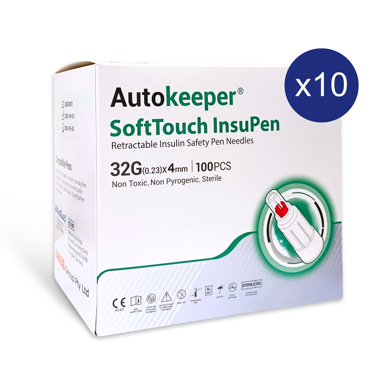 SoftTouch InsuPen - Retractable Insulin Safety Pen Needles – Aussie ...