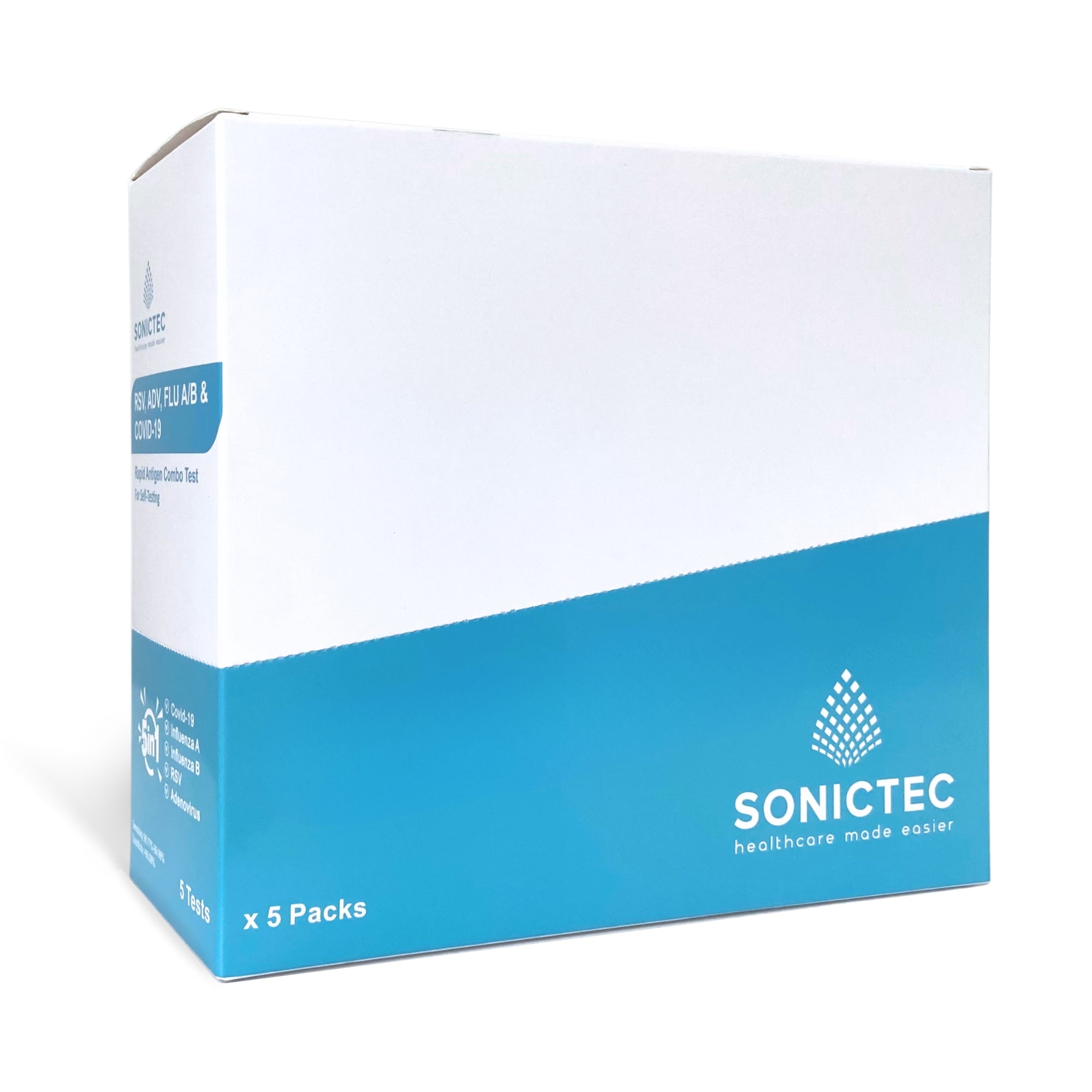 Sonictec 5-in-1 Rapid Test (AdV, RSV, Flu A/B & COVID) – Aussie Pharma ...