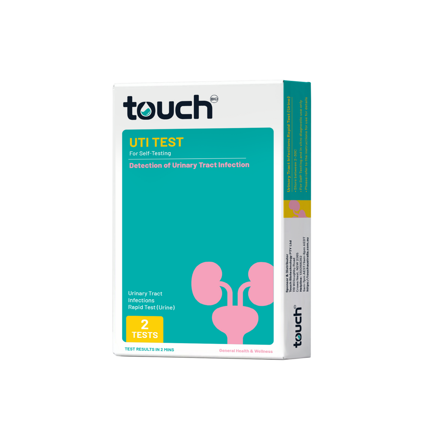 TouchBio At-Home UTI Test Strip – Aussie Pharma Direct