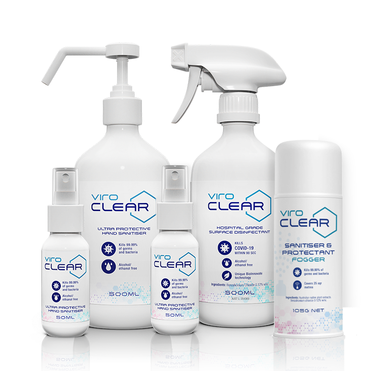 ViroCLEAR Hand Sanitiser + Disinfectants Bundle | Aussie Pharma Direct